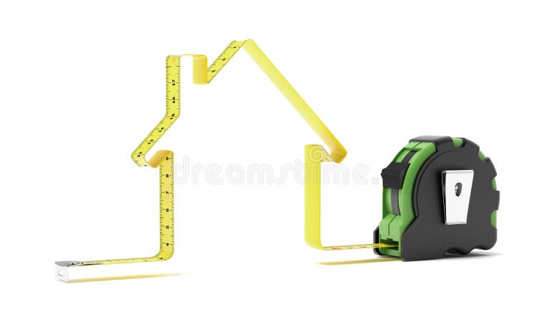 Inch Tape House Shape Stock Illustrations – 28 Inch Tape House Shape ...