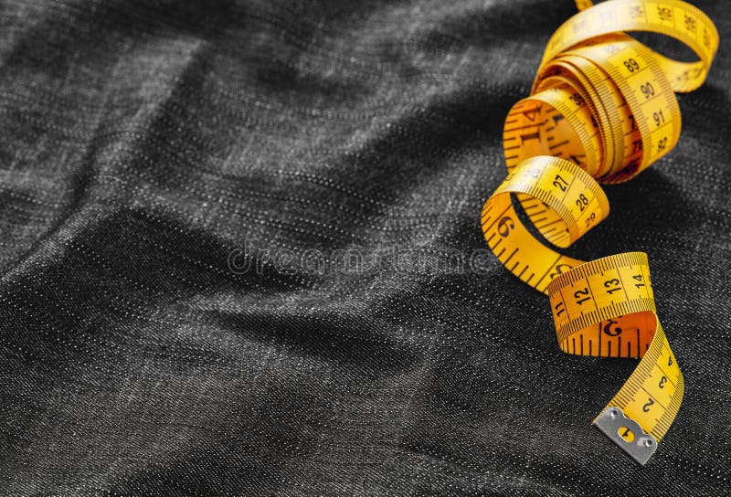 Tape measure and textile stock image. Image of angle - 235240301