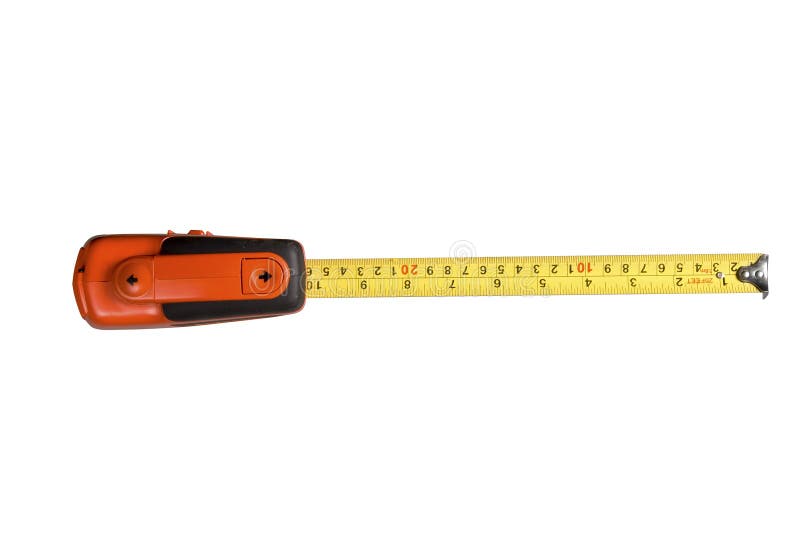 Tape Measure on White Background Stock Image - Image of measure, white ...