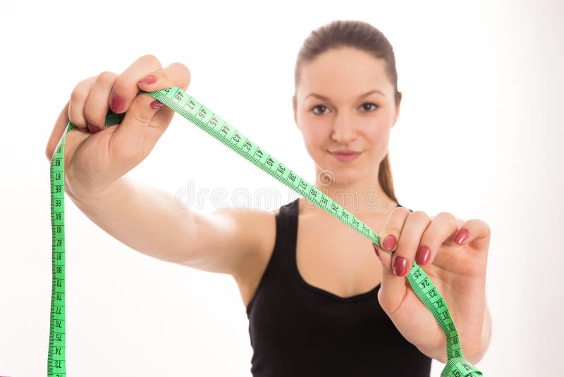 Bicep with tape measure stock photo. Image of healthy - 49299976