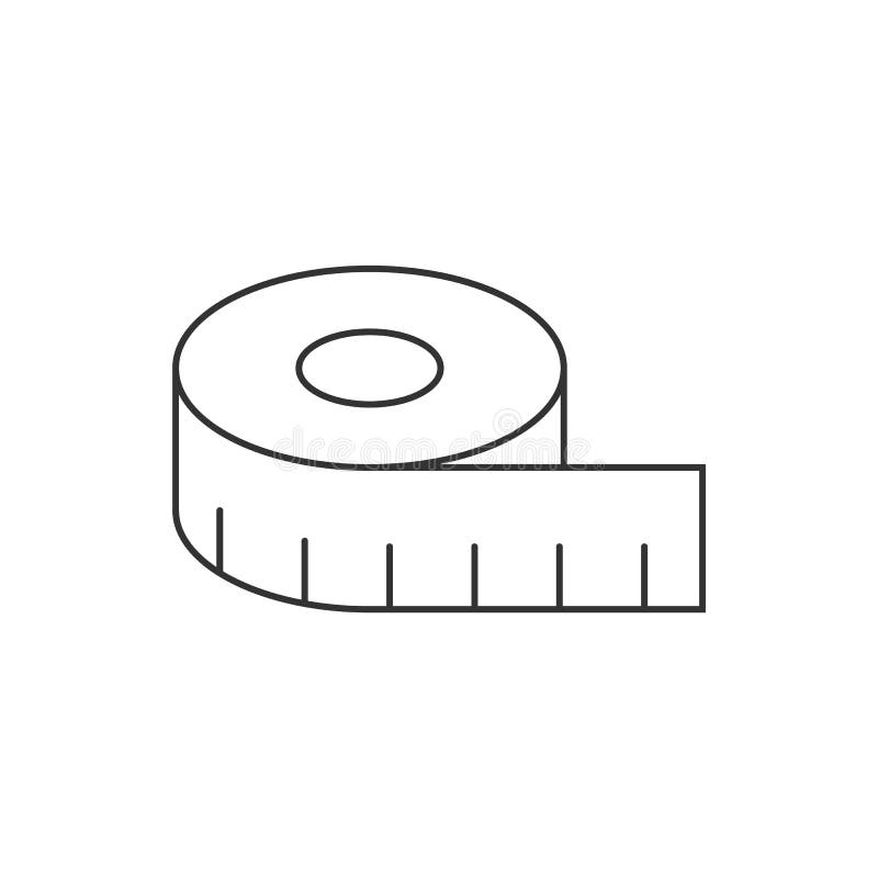 Measurement Line Icons Circle Stock Vector - Illustration of icon ...