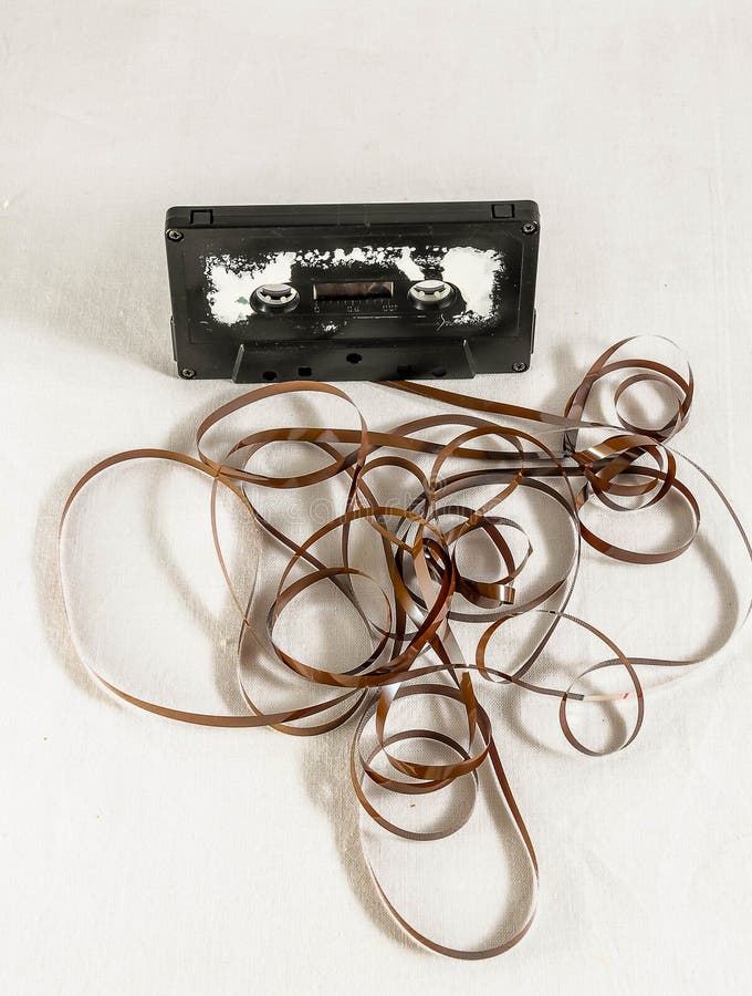The Tape is Old and Worn, and the Tangled Mess Gives the Impression of ...
