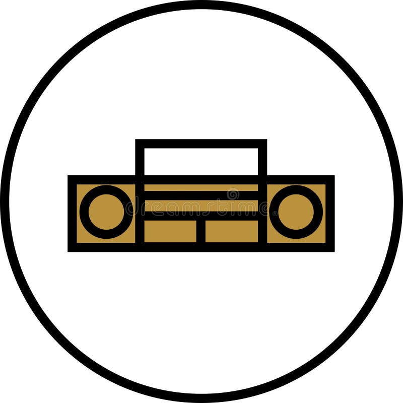 Tape recorder icon. stock vector. Illustration of music - 78688721
