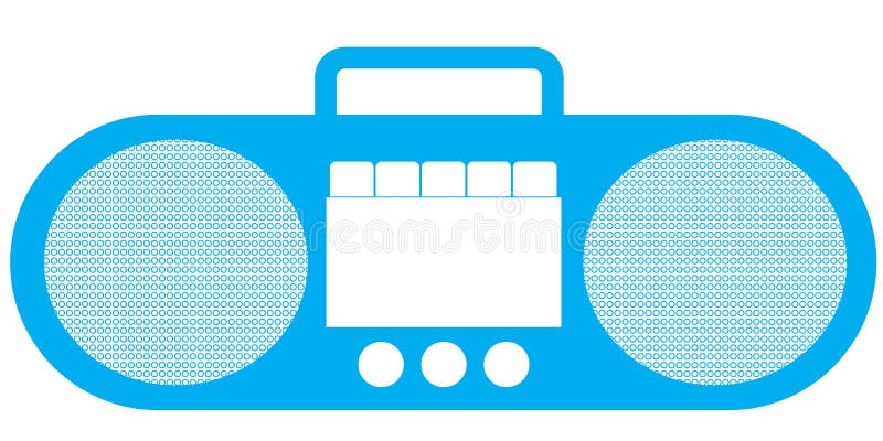 Tape recorder - Retro stock vector. Illustration of grunge - 24331879
