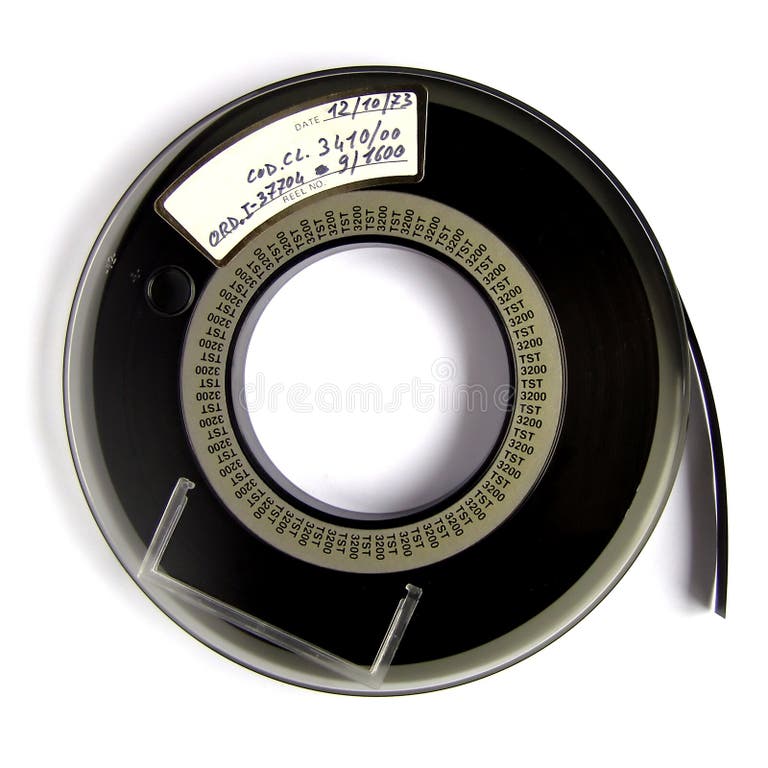 Tape reel (top view) stock image. Image of recording, video - 5307039