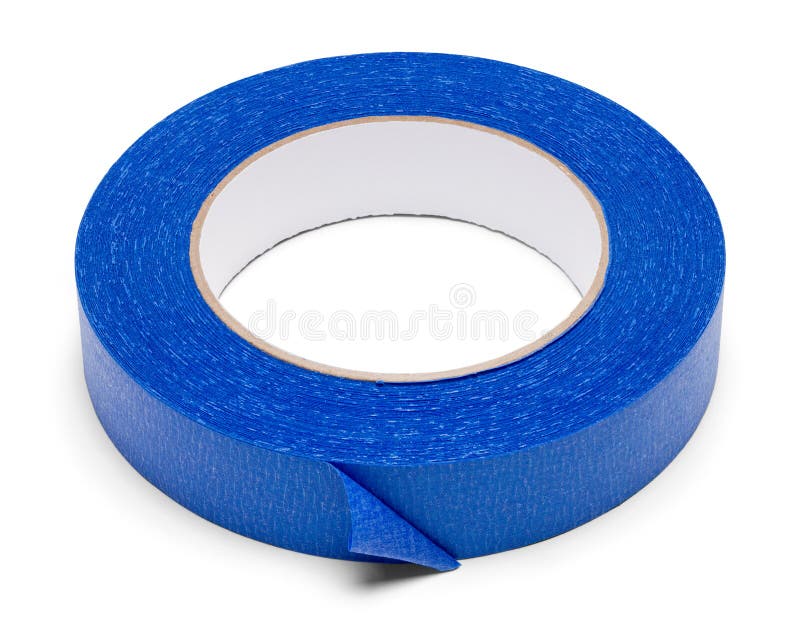 Tape Roll Blue stock photo. Image of spool, torn, sticky - 100147466