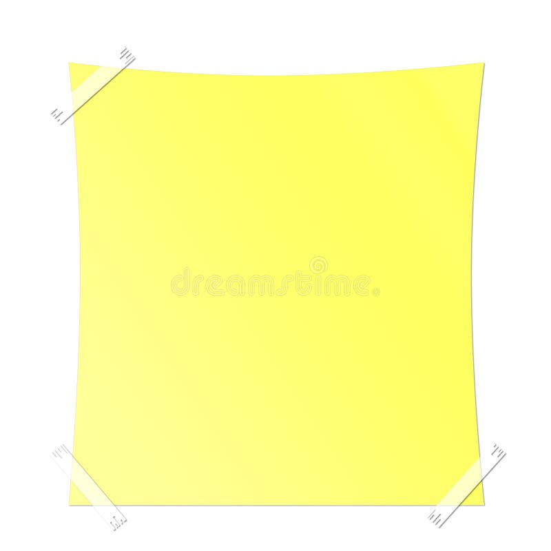 Taped note stock illustration. Illustration of notepad - 15399526
