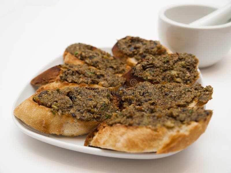 Tapenade stock photo. Image of meal, lemon, plate, italian - 50957442