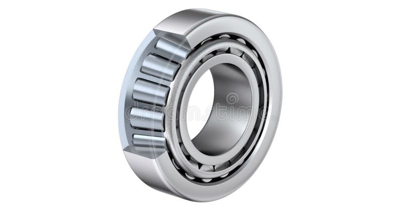 Tapered Roller Bearing with Partial Section View Rotation Stock Video ...