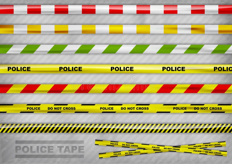 Crime scene objects stock vector. Illustration of background - 7207978