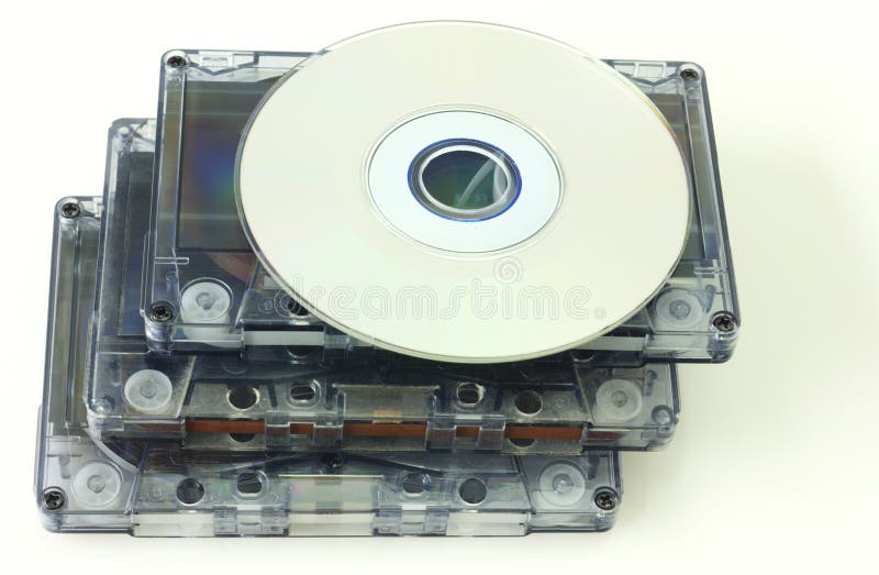 Tapes and DVD isolated stock image. Image of magnet, camera - 38072783
