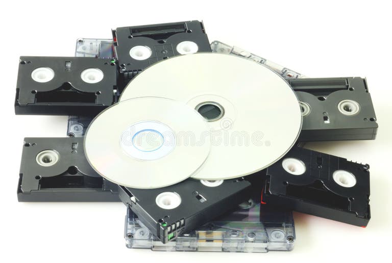 Tapes and DVD isolated stock image. Image of magnet, camera - 38072783