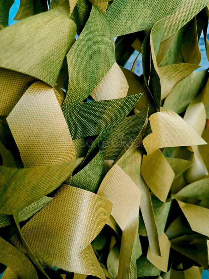 Tapes for Making Camouflage Net. Military Camouflage Net Stock Photo ...
