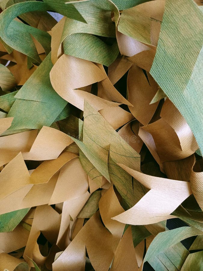 Tapes for Making Camouflage Net. Military Camouflage Net Stock Photo ...