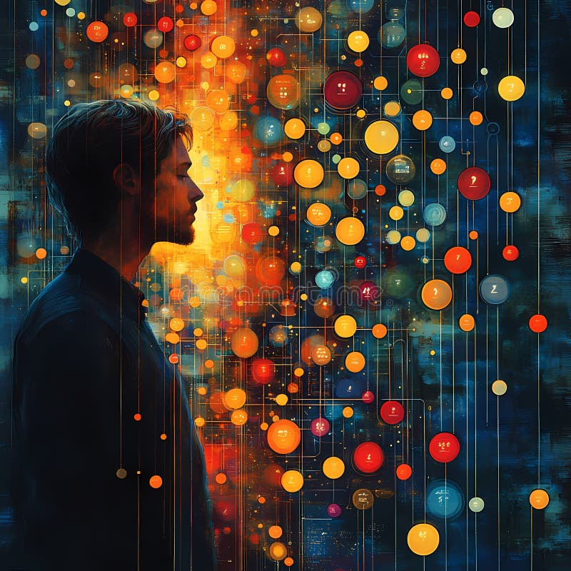 A Tapestry of Data Visualizations Unfolds before Our Eyes Stock ...