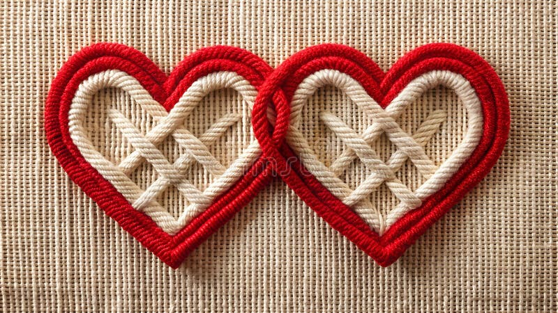 A Tapestry of Love: Weaving Together Two Hearts Generative AI Stock ...