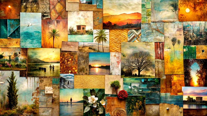 A Tapestry of Time and Memory: a Collage Composition Explores the ...