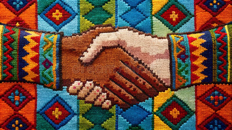 A Tapestry of Unity: a Symbolic Handshake Woven from Diverse Threads AI ...