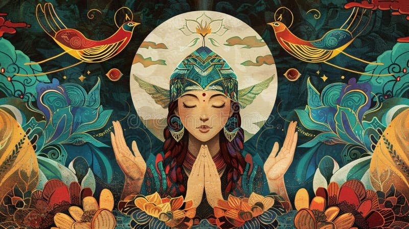 A Tapestry Weaving Together Elements from Various Religions ...