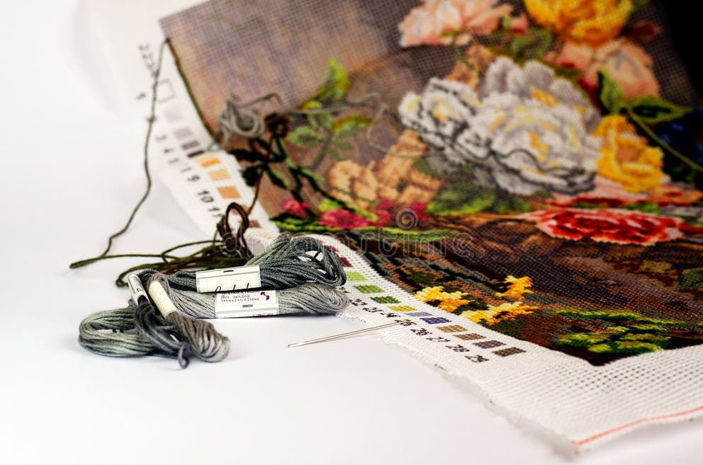 Tapestry work stock image. Image of colorful, textile - 29437811