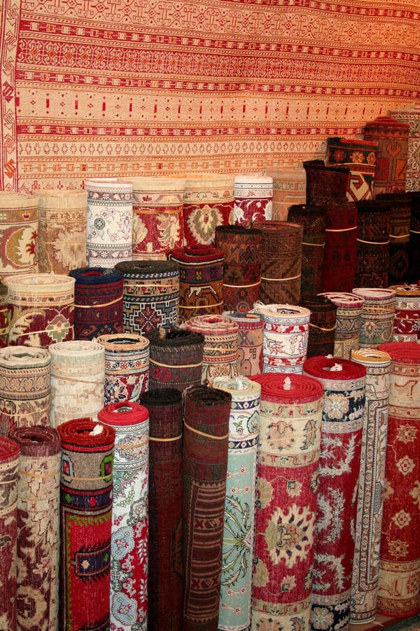 Tapete turco no mercado imagem de stock. Imagem de bonito - 16410937