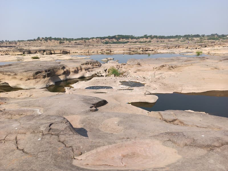 Tapi River Geological Structure Rocks Stock Image - Image of wadi ...