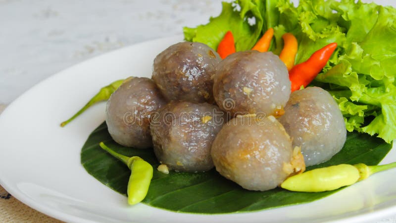 Tapioca balls stock image. Image of meal, plate, ball - 76952085