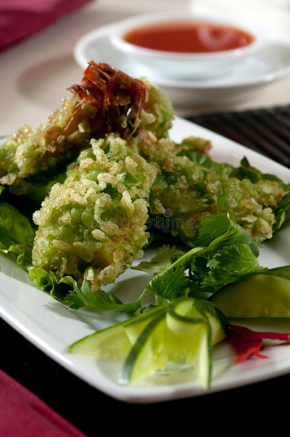 Tapioca battered shrimp stock photo. Image of appetizer - 17934480