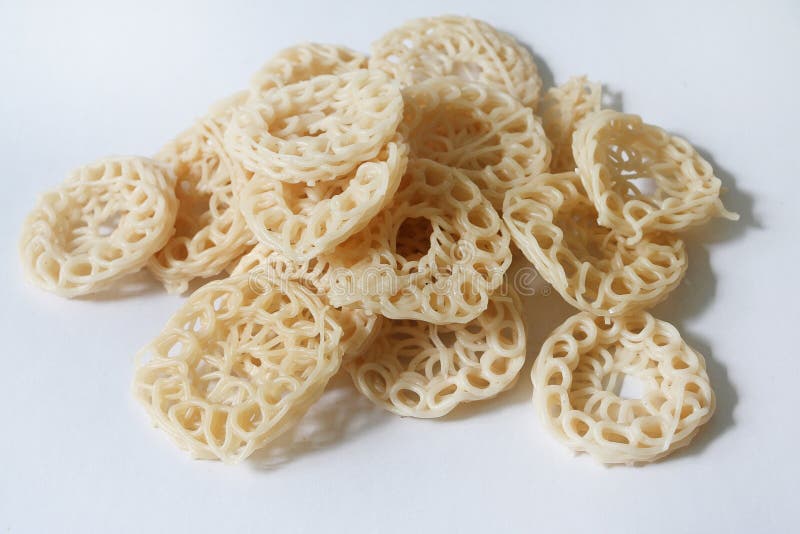 Rose Curly Shape Tapioca Cracker Stock Image - Image of indonesia ...