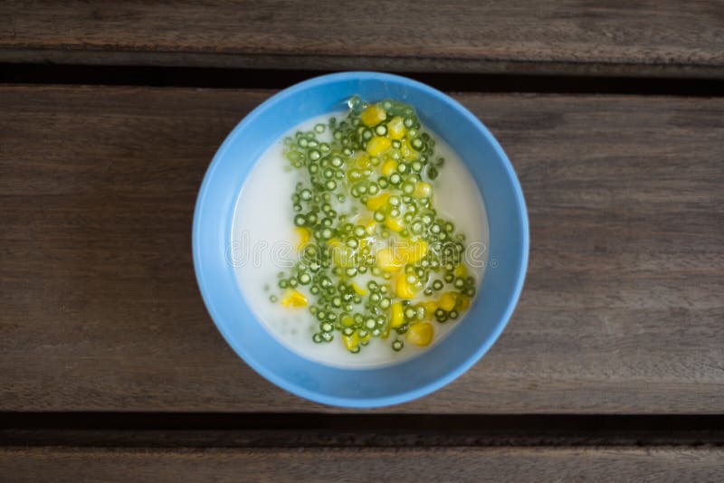 Tapioca Pudding or Sakoo (Thai Dessert) Stock Image - Image of flour ...