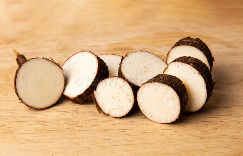 Tapioca Root on a Cutting Board Stock Image - Image of cassava, crop ...