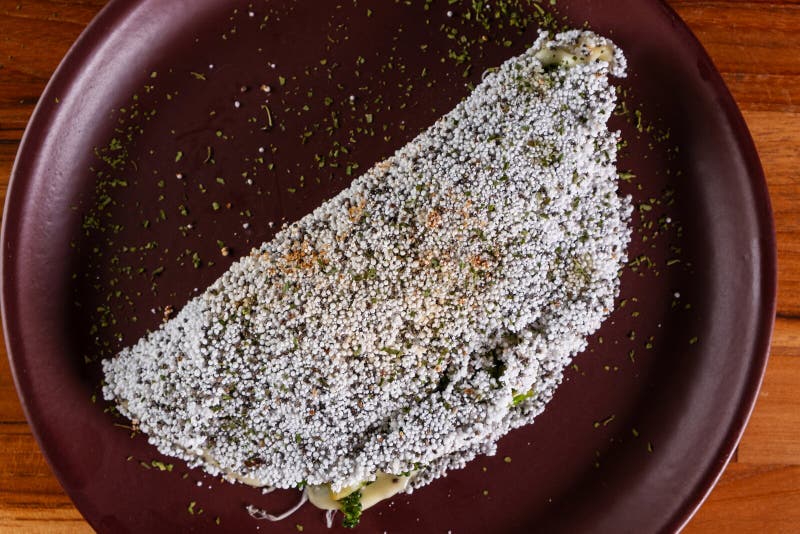 Tapioca Snack, Stuffed with Mozzarella and Broccoli Stock Photo - Image ...