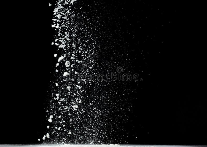 Tapioca Starch Flour Fly Explosion, White Powder Tapioca Starch Fall ...