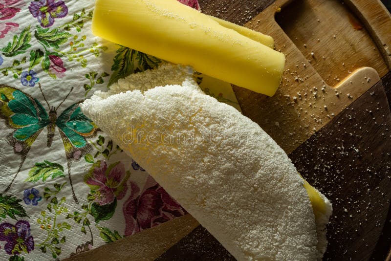 Tapioca, a Typical Brazilian Dish. Stock Image - Image of beiju, dinner ...