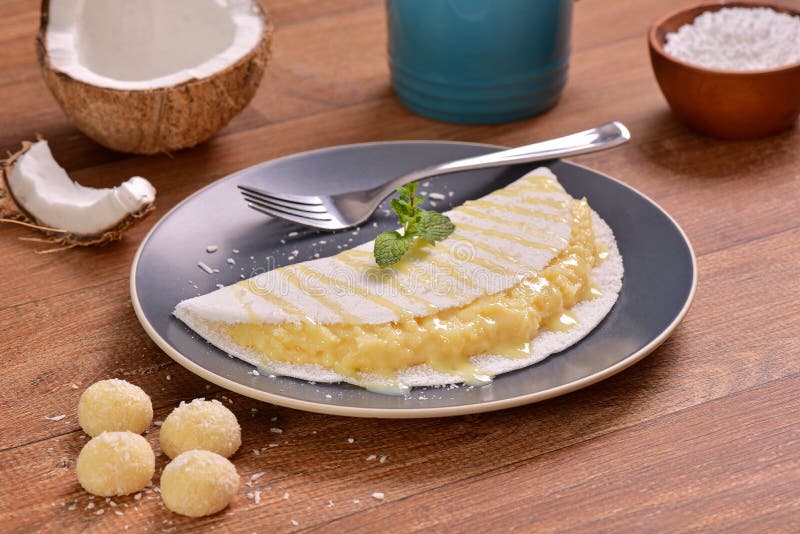 Tapioca Filled with Coconut Cream Stock Photo - Image of region, cream ...