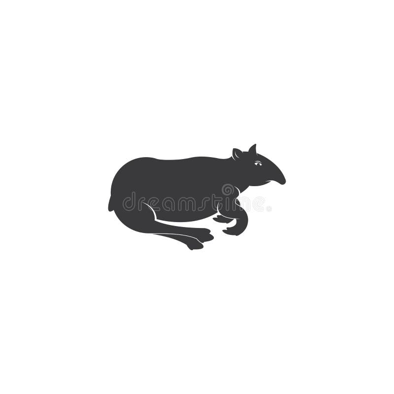 Tapir Logo Vector Template Illustration Stock Vector - Illustration of ...