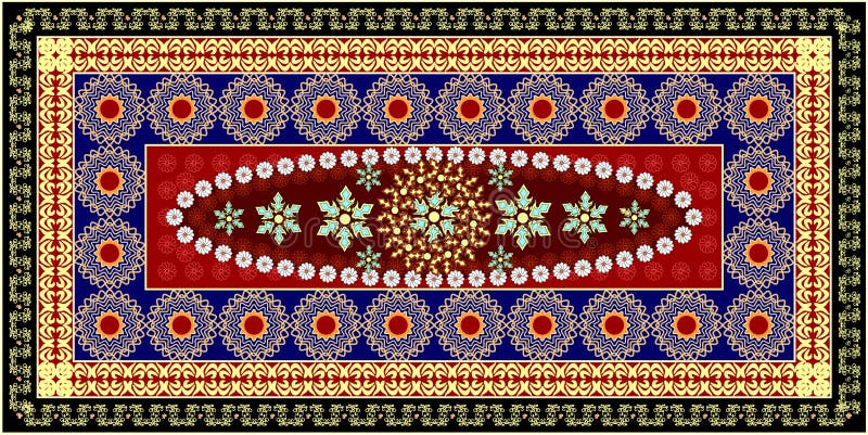 Tapis orange illustration de vecteur. Illustration du tissu - 15585533