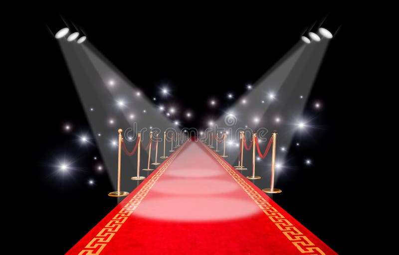 Tapis rouge image stock. Image du renommée, lumière, théâtre - 18972859