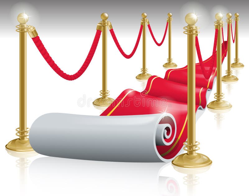 Tapis rouge illustration stock. Illustration du déclenchement - 24300868