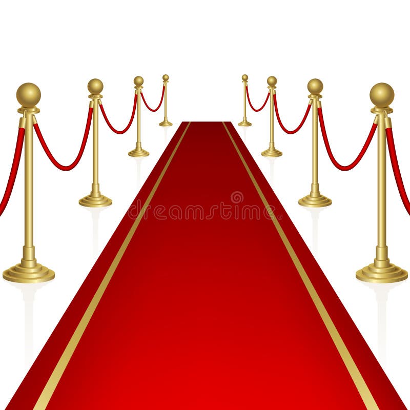 Tapis rouge illustration de vecteur. Illustration du illustration ...