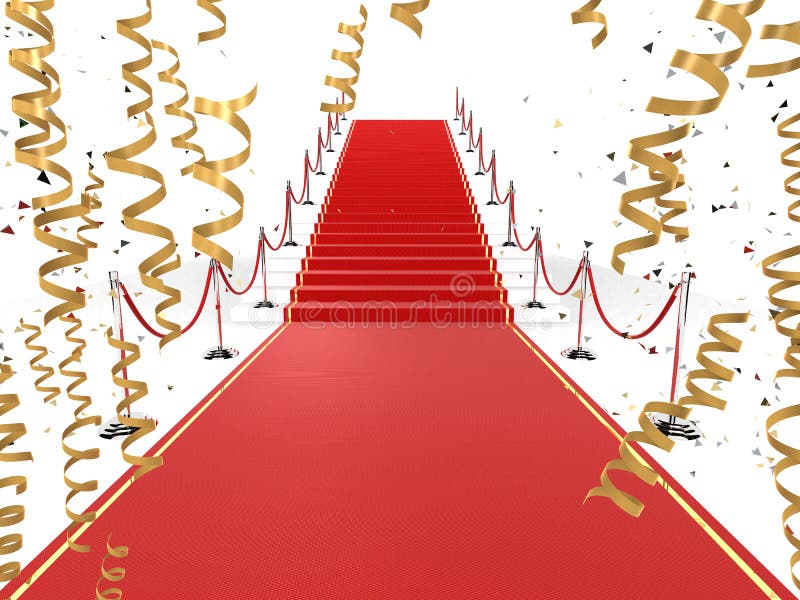 Tapis rouge illustration stock. Illustration du entrée - 1777186