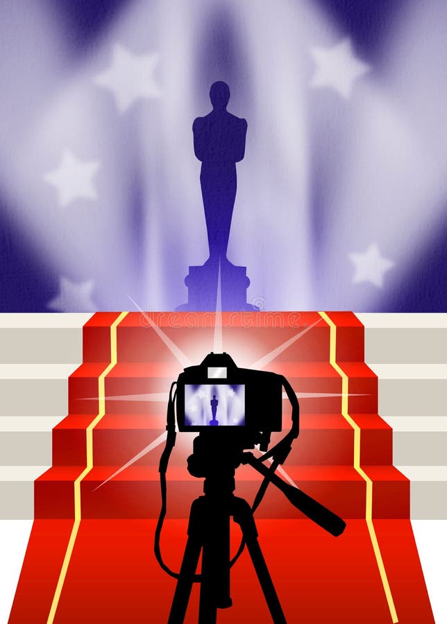 Tapis rouge d'oscar illustration stock. Illustration du industrie ...