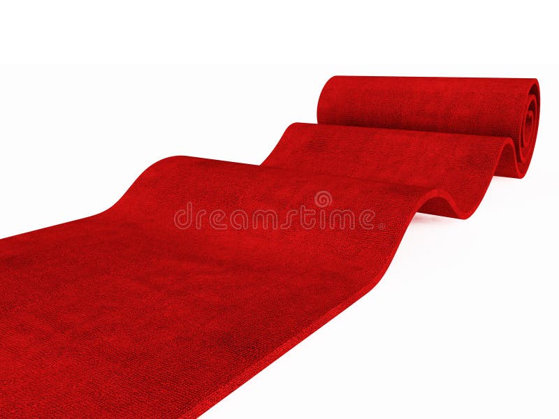 Tapis rouge de roulis photo stock. Image du rouge, gloire - 13376258
