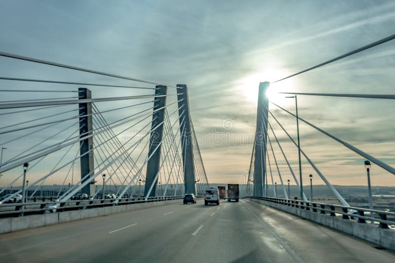 Tappan Zee Bridge Across Hudson River Stock Photo - Image of landscape ...
