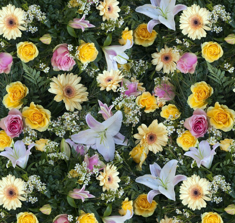 Tappeto di fiori stock photo. Image of foundations, spring - 23345244