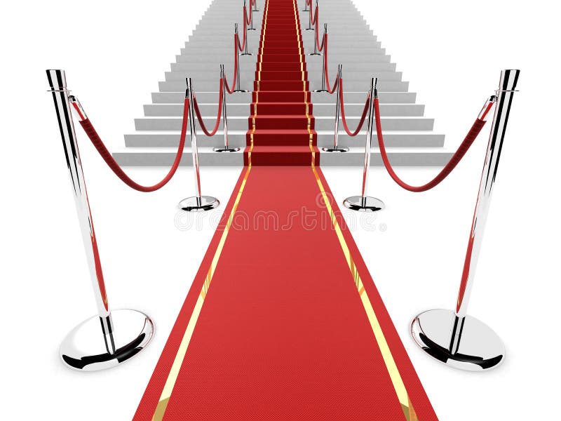 Tappeto rosso illustrazione di stock. Illustrazione di incandescenza ...