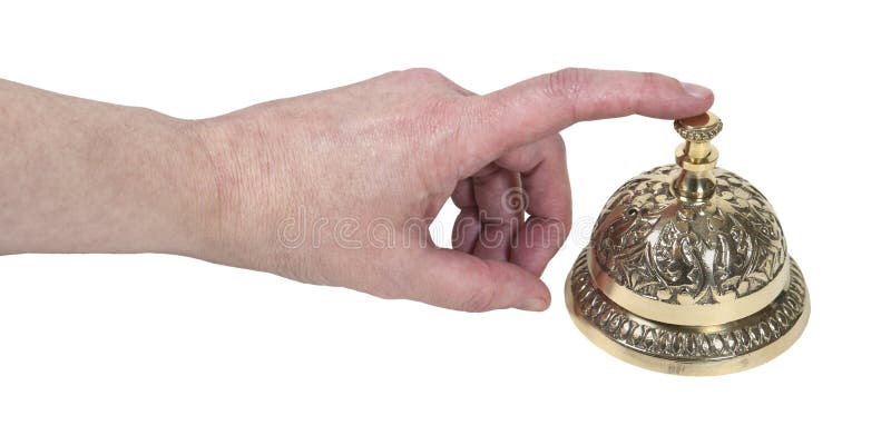 Tapping Brass Service Bell Stock Photos - Free & Royalty-Free Stock ...