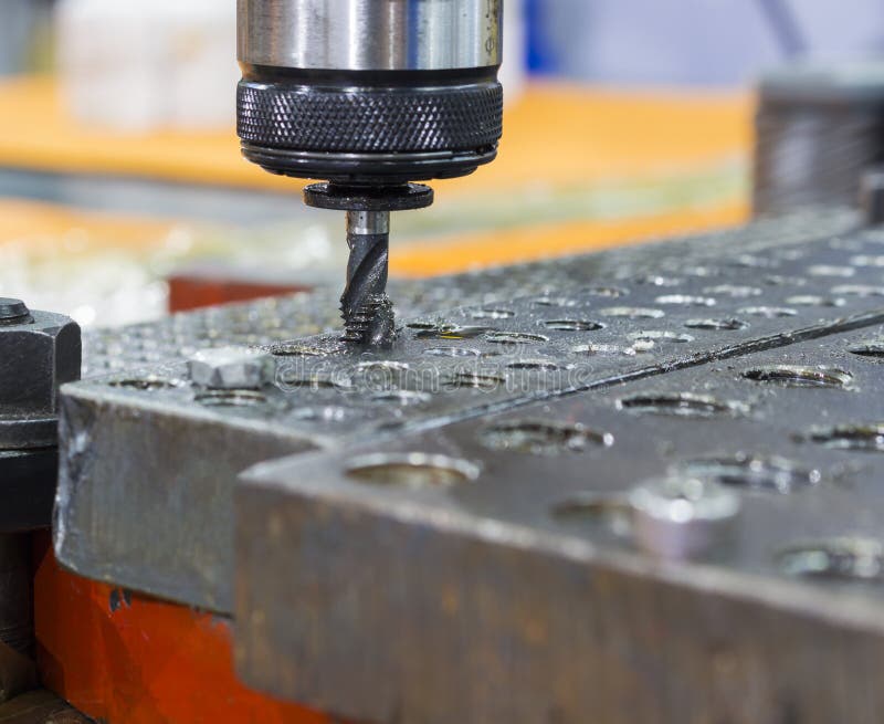 Tapping tool in spindle stock image. Image of drill - 106770489