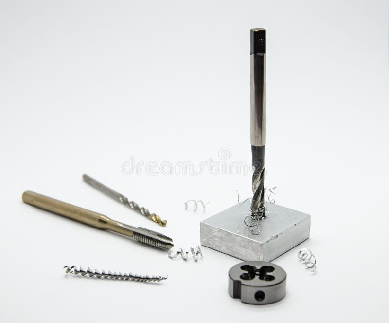 Taps and dies stock photo. Image of threading, thrilling - 149837546
