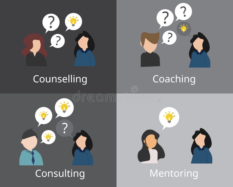Mentoring Model Diagram Illustration Design Stock Illustration ...
